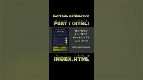 Captcha Generator Part 1 Htmlshorts Shortsvideos Viral Viralvideo