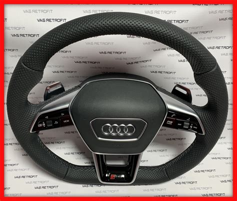 volan audi rs s sport piele perforata full audi a6 c8 a7 c8 a3 8v a4 b9