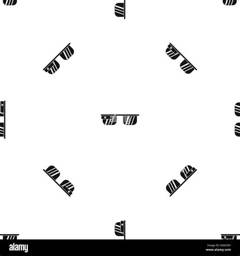Smart Glasses Pattern Seamless Black Stock Vector Image And Art Alamy