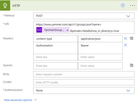 Microsoft 365 Group Connected Yammer Group Provisioning Using Power