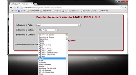 populando selects dinamicamente com ajax json e php devmedia