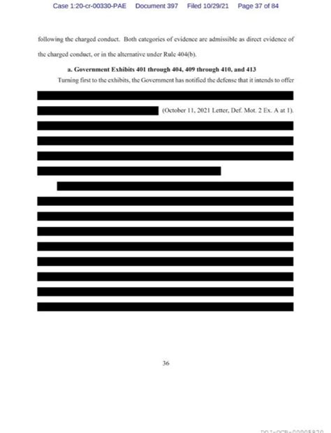 Photo Page 5 37 38 And 44 Of Epstein Files Are Completely Redacted
