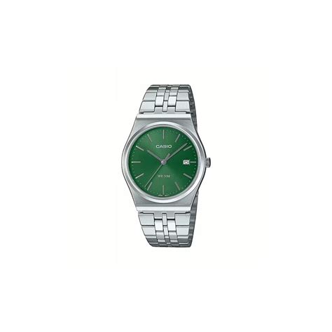 Orologio Uomo Casio In Acciaio Quadrante Verde Mtp B145d 3avef