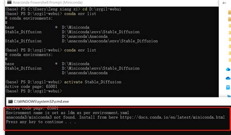 Bug Anaconda3miniconda3 Not Found · Issue 1760 · Sygil Devsygil