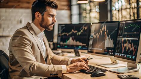 2d Vector As Stock Trader Using Ai For Predictive Stock Trading Concept