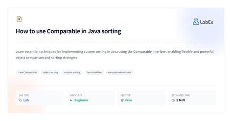 How To Use Comparable In Java Sorting Labex