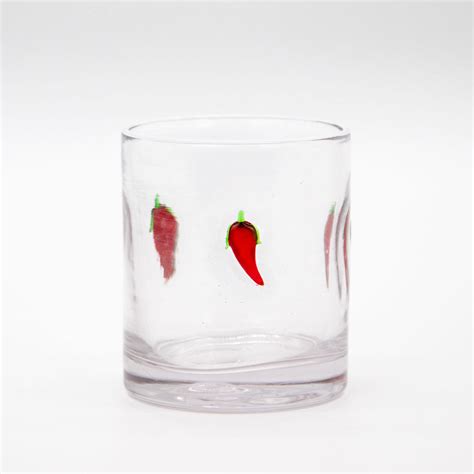Iconic Glass Tumbler Chilli