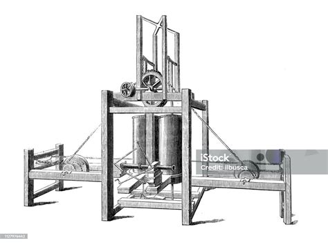 과학적 발견의 그림 골동품 밀러 테일러 사이 밍 턴 증기선에 대 한 증기 전원 엔진 19세기에 대한 스톡 벡터 아트 및 기타 이미지 19세기 19세기 스타일 고풍스런