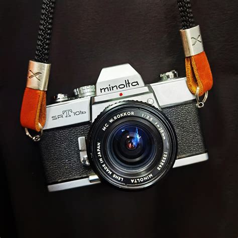 X Black Cognac Leather Camera Strap Silver X Handmade Camera Straps