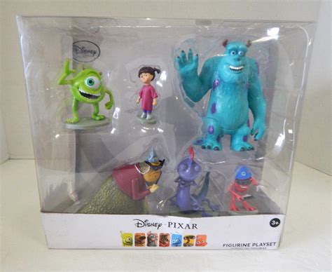 Disney Pixar Monsters Inc Collectors Figurine Box Collection Play Set