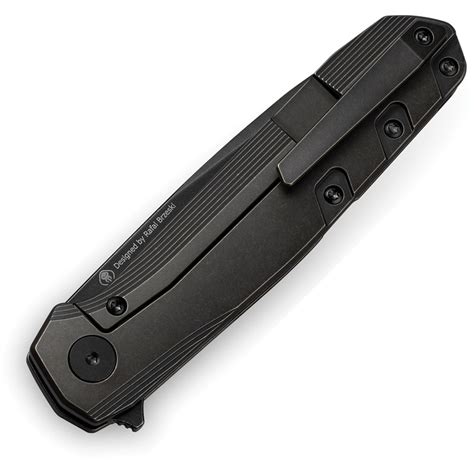 9 Framelock Ti Black Sw Caveman Blades