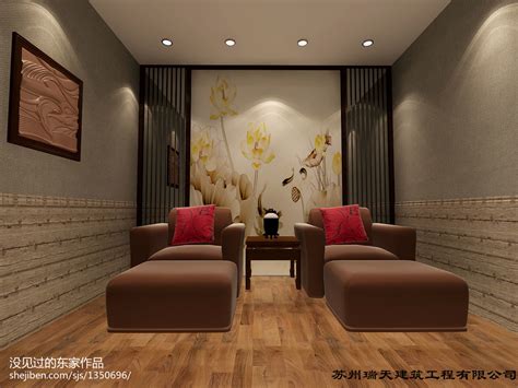 混搭风格足浴店装修设计 设计本装修效果图