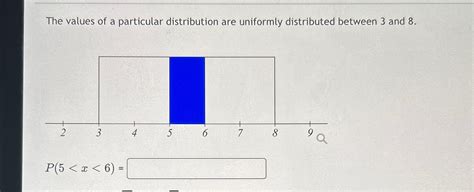 Solved The Values Of A Particular Distribution Are Uniformly