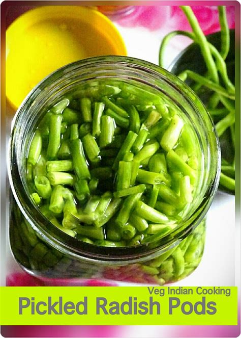 Veg Indian Cooking Mooli Ki Phali Ka Achaar Pickled Radish Pods