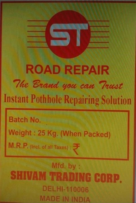 Road Patching Material Compound At Rs 280bag Bitumen Emulsion In New