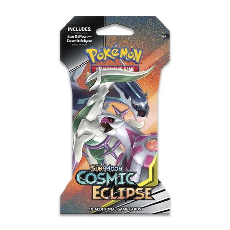 Pokémon TCG Sun MoonCosmic Eclipse Sleeved Booster Pack Cards Pokémon Center Official
