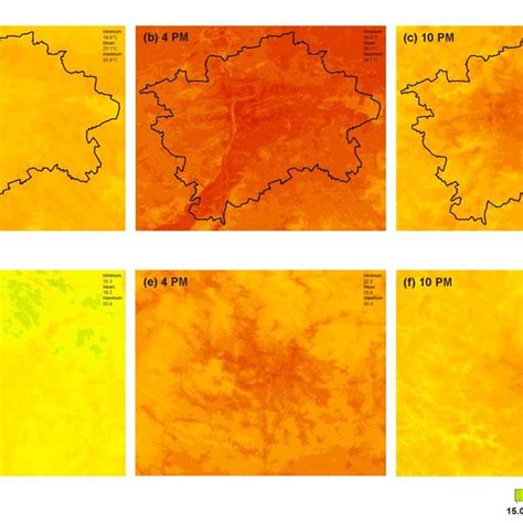 Modelled Spatial Variability Of Air Temperature On August 1 2017 In Download Scientific