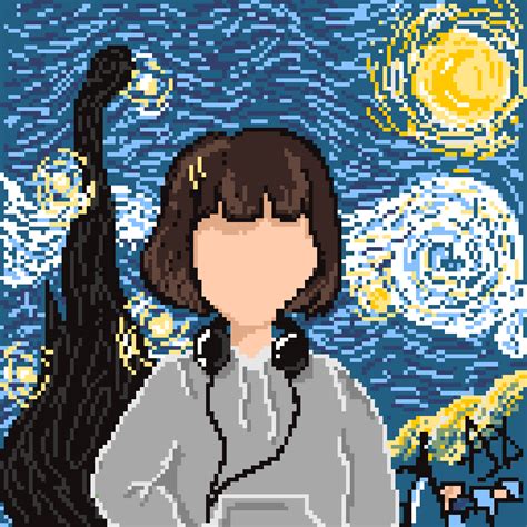 My First Pixel Art A Portrait Of Mine Rpixelart