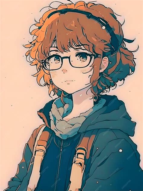 Anime Girl With Sunglasses Premium Ai Generated Image