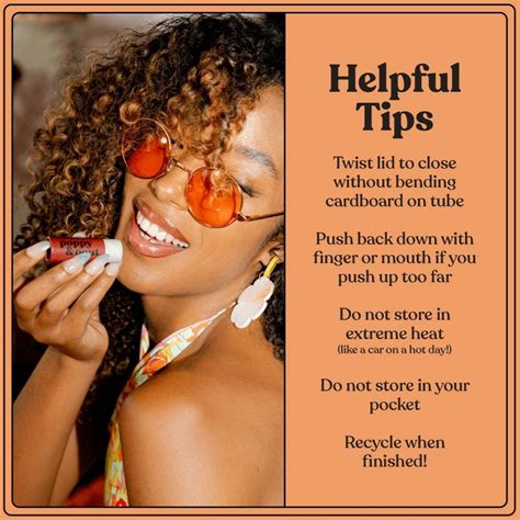 Poppy And Pout Lip Balm Orange Blossom Crystal Charm Shop