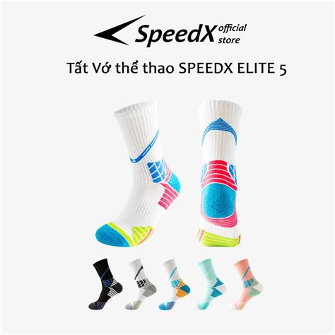 Tất Vớ Thể Thao Nam Nữ SpeedX Elite Freesize dành cho chạy bộ đá banh bóng rổ bóng