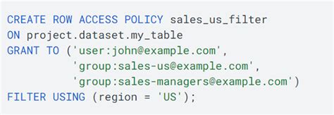 Bigquery Row Level Security Bespin Global