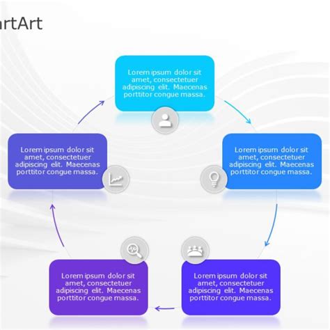 Smartart Cycle Block Cycle 3 Steps