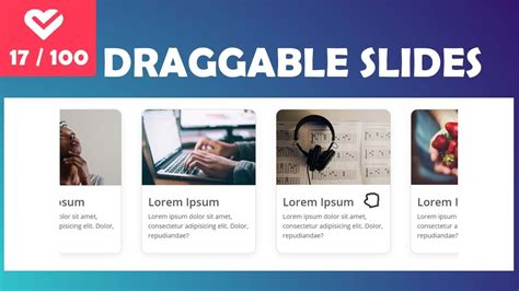 Build Draggable Slides With Html Css And Javascript