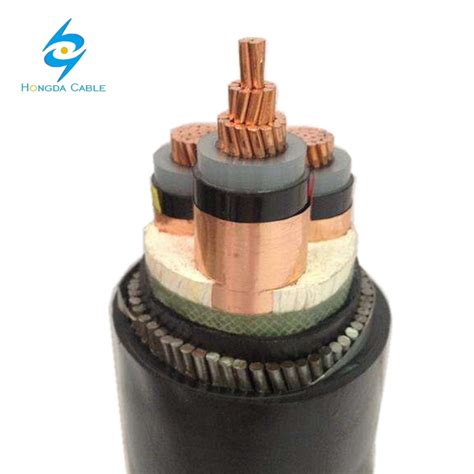 8 7 15 Kv Copper Wire Screened 3 X 150 Cu Xlpe Pvc Cws Cwt Cta Pvc Medium Tension Cable