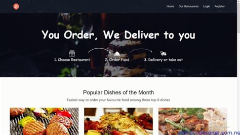 Simple Online Food Ordering And Management System In PHP Get