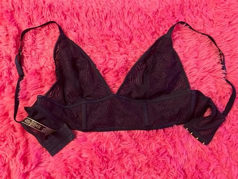 Free Lace Bralette Xl Victoria Secret Blue Womens Tops Listia