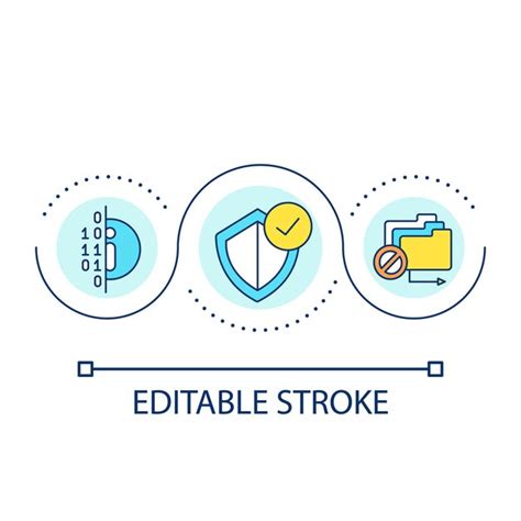 Premium Vector Encrypted Information Loop Concept Icon