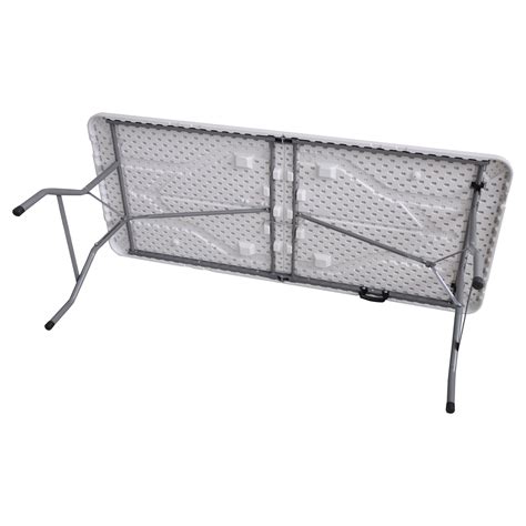 Basics Poly Centre Folding Rectangular Table