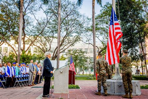 Us Embassy Commemorates 75th Anniversary Of Us Flag Raising After