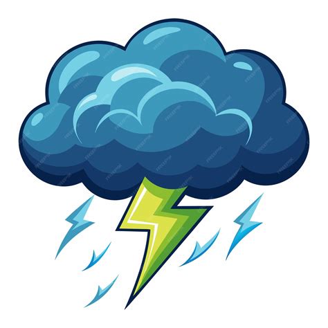 Premium Vector Stormcloud Clipart Cartoon Style Vector Illustration