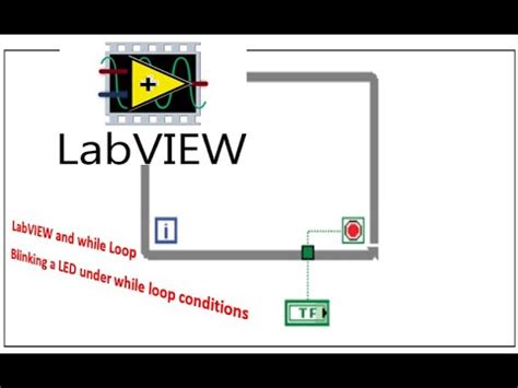 LABVIEW While Loop Blinking A LED Conditionally YouTube