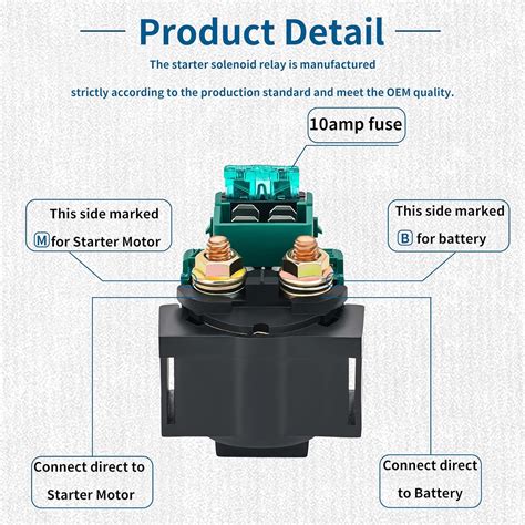 Buy Klwzh Starter Solenoid Relay V For Kawasaki Bayou Klf Klf Klx Atv Vn