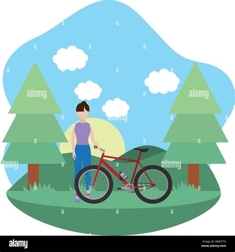 Fit Woman Doing Exercise Stock Vector Image And Art Alamy