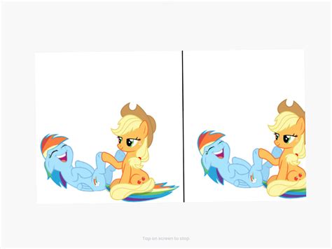 Applejack Tickles Rainbow Dash By Princessemma2309 On Deviantart