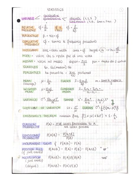 Solution Quantitative Methods Statistics Formulas Studypool