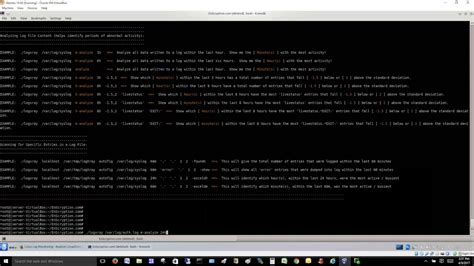 Command Line Log File Analysis And Monitoring Linux Unix Log Files Youtube