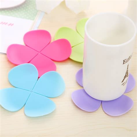 2pcs Cute Flower Coaster Papeleria Placement For M Vicedeal