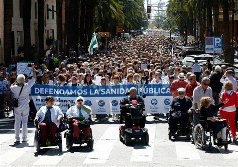 Public Health Protest Rally In Malaga In Pictures Sur In English