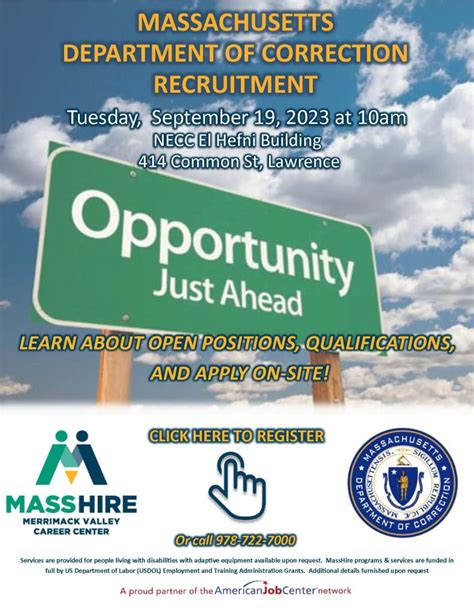 Massachusetts Department Of Correction Recruitment Masshire Merrimack