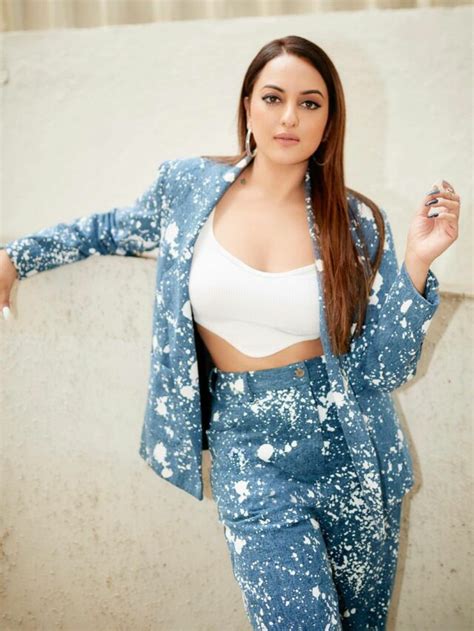 Sonakshi Sinha Looks Like A Boss Lady In A Denim Pantsuit