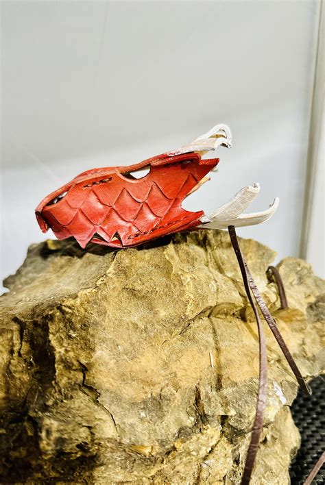 Dragon Styled Archery String Keeper Rleathercraft