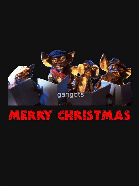 Gremlins Christmas T Shirt For Sale By Garigots Redbubble Gremlins T Shirts Merry