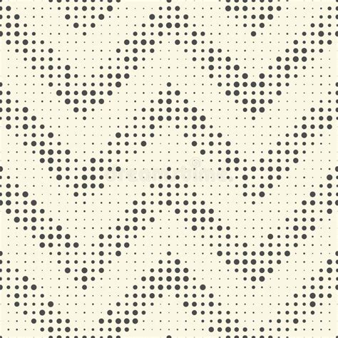 Seamless Zig Zag Pattern Abstract Monochrome Dots Background Stock Vector Illustration Of