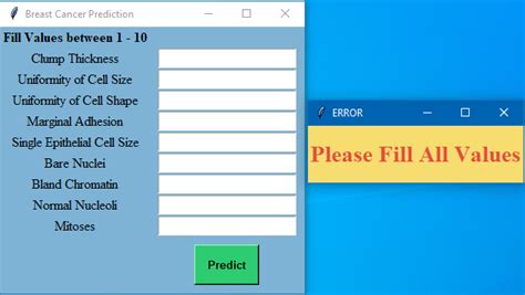 GitHub Dhaval Breast Cancer Prediction Breast Cancer Prediction Using Machine Learning With GUI