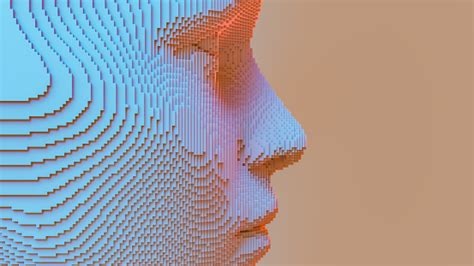 디지털화된 인간의 얼굴을 입은 Ai의 개념 이미지 3d 렌더링 인공지능에 대한 스톡 사진 및 기타 이미지 인공지능 생성형